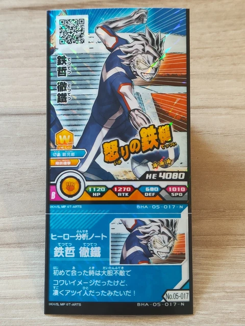 MY HERO ACADEMIA M3 Gekitotsu Heroes Tomy Card 3 BHA-05-017-N Tetsutetsu EUR 3,49 - PicClick FR