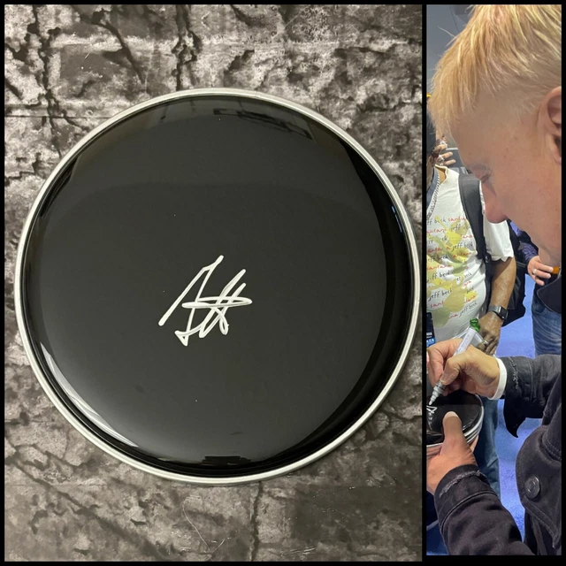 GFA DAVID LEE Roth's Batteur Gregg Bissonette Signé 10 " Peau G3 COA ...