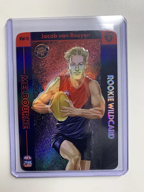 AFL 2023 TEAMCOACH Rookie Wildcard Rw-11 Jacob Vanrooyen Melbourne ...