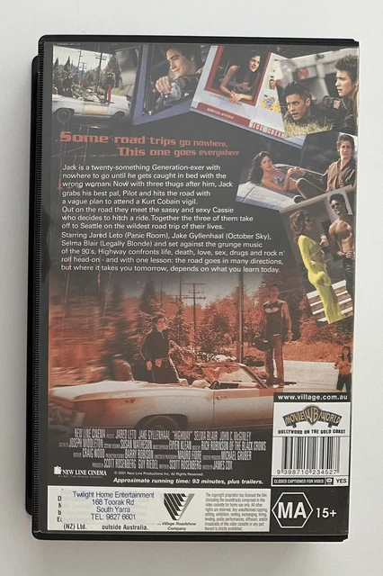 HIGHWAY [VHS] ROADSHOW Big Box Ex-Rental Video Tape Jared Leto Selma Blair 2002 £15.25 - PicClick UK