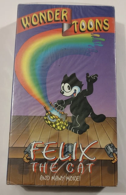 WONDER TOONS FELIX the Cat and Many More! VHS Video Tape FACTORY SEALED ...