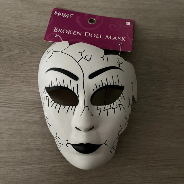 RARE SPIRIT HALLOWEEN Broken Doll Mask Zombie Baby NEW WITH TAGS NWT ...