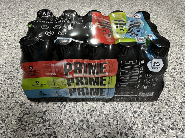 PRIME HYDRATION DRINK by Logan Paul x KSI - Variety Pack (15-pack) 🔴🔵🟢 ...