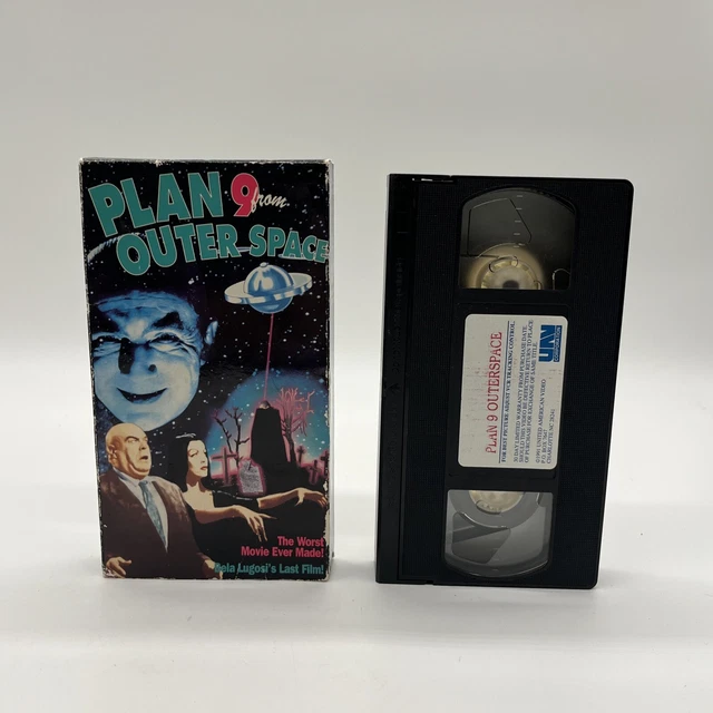 PLAN 9 FROM Outer Space VHS RARE COVER 1991 UNITED AMERICAN VIDEO! £12. ...