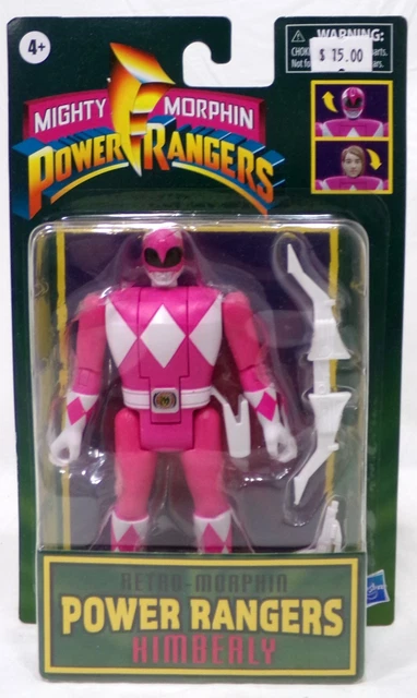 HASBRO MIGHTY MORPHIN Retro-Morphin Power Rangers Rosa Ranger Kimberly ...