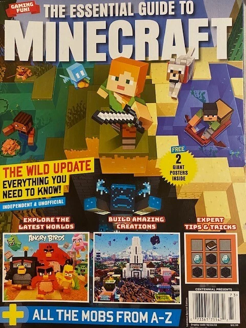 MINECRAFT ESSENTIAL GUIDE ALL MOBS FROM A-Z 2 giant posters EXPERT TIPS ...