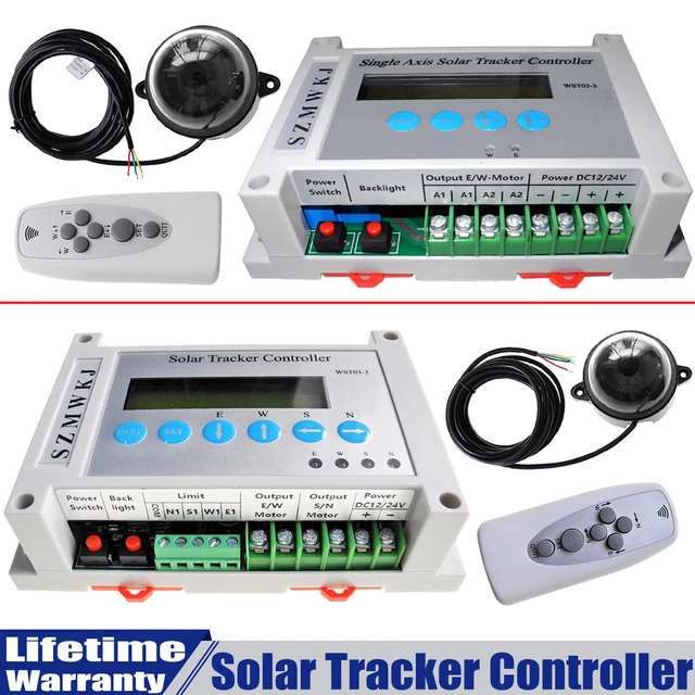 SZMWKJ SINGLE/DUAL AXIS Solar Tracker Controller DIY Solar Panel ...