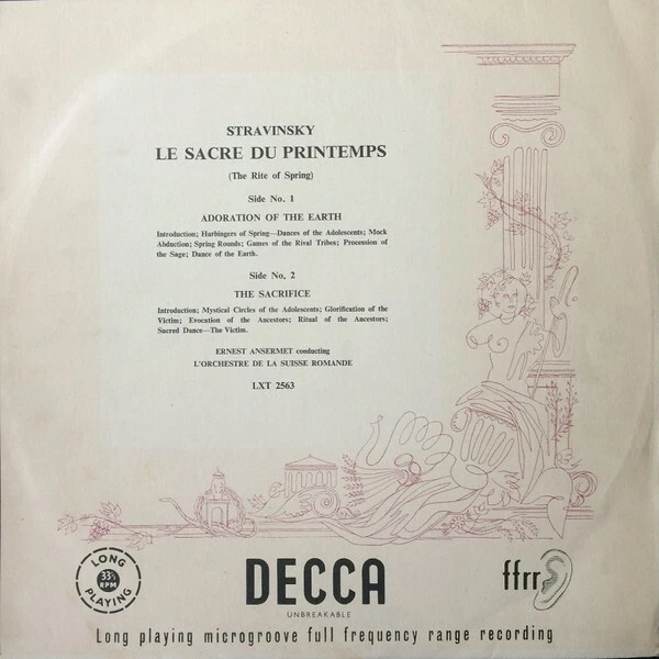 IGOR STRAVINSKY, ERNEST Ansermet dirige l'Orchestre de la Suisse romande... EUR 22,46 - PicClick FR
