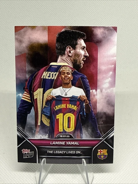 2025 TOPPS NOW Lamine Yamal/Messi The Legacy Lives On The Lost Rookie ...