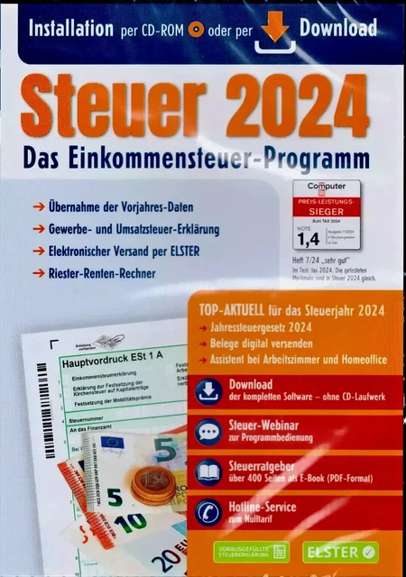 ALDI STEUER 2024 - Steuererklärung für Steuerjahr 2024 - NEU & OVP eingeschweißt EUR 39,26 ...