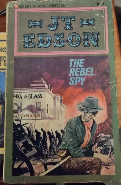 VINTAGE BOOK J.T.EDSON no 1 the rebel Spy no2 $12.00 - PicClick AU