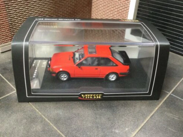1:43 FORD ESCORT XR3i Red XR3 Mk3 Ltd Edition 1983 RHD Vitesse Diecast ...
