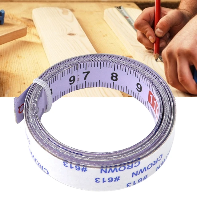1/2/3/4/5/6M TAPE RULER Metric Sturdy Reverse Measuring Ruler Long $21. ...