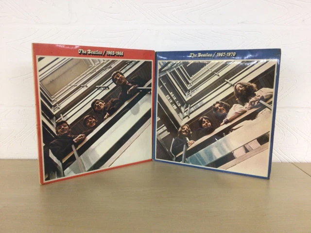 THE BEATLES 1962-1966, 1967-1970 Red & Blue Vinyl Albums, Original ...