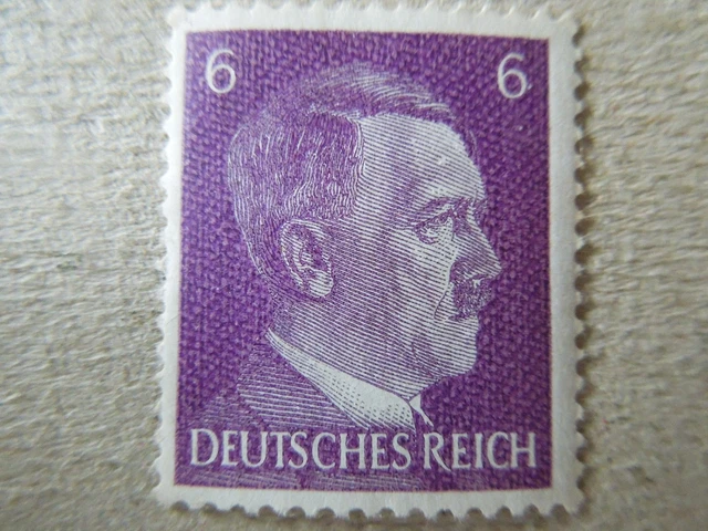 BRIEFMARKE DEUTSCHES REICH Adolf Hitler 6 Pfennig postfrisch ohne ...