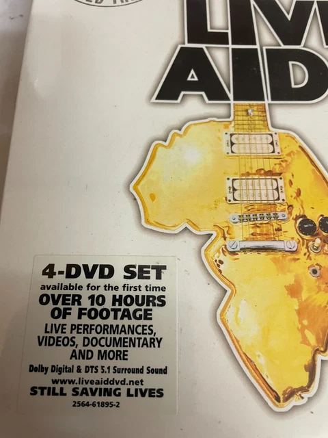 LIVE AID 1985 4 Dvd Box Set 10 Hours Of Footage Region 2 3 4 5 6 New ...