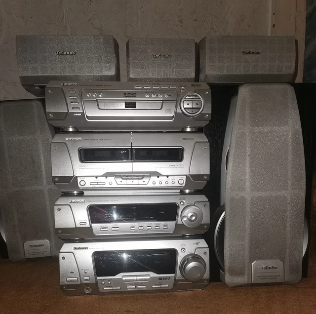 TECHNICS 550 STEREO HiFi Separates Stack System with 5 speakers, CD ...