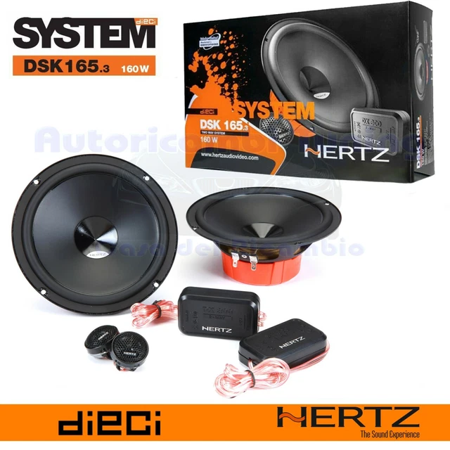 HERTZ DSK 165.3 Kit Haut-Parleurs Auto 2 Voies Ensemble 6 Pièces 165mm ...