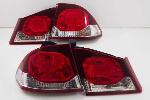 JDM HONDA CIVIC FD FD2 Series Rear Tail Lamp Lights with Reflector 4 ...
