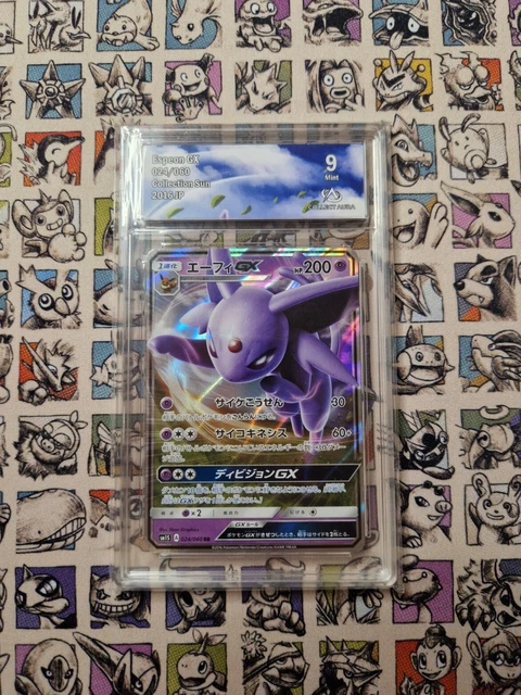 CA 9 MINT Japanese Espeon GX sm1S Collection Sun 024/060 Pokemon Card ...