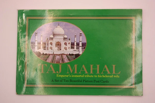 TAJ MAHAL BOOK A Set Of Ten 10 Beautiful Picture Postcards Post Cards ...
