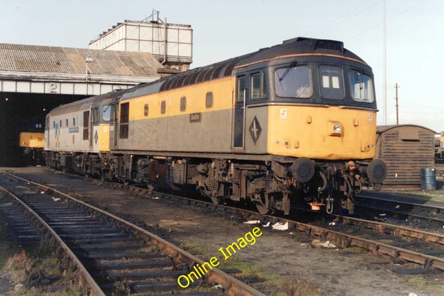 RAILWAY PHOTO 6X4 Class 33 33026 and 207 Stabled at Hither Green 3/2/92 ...