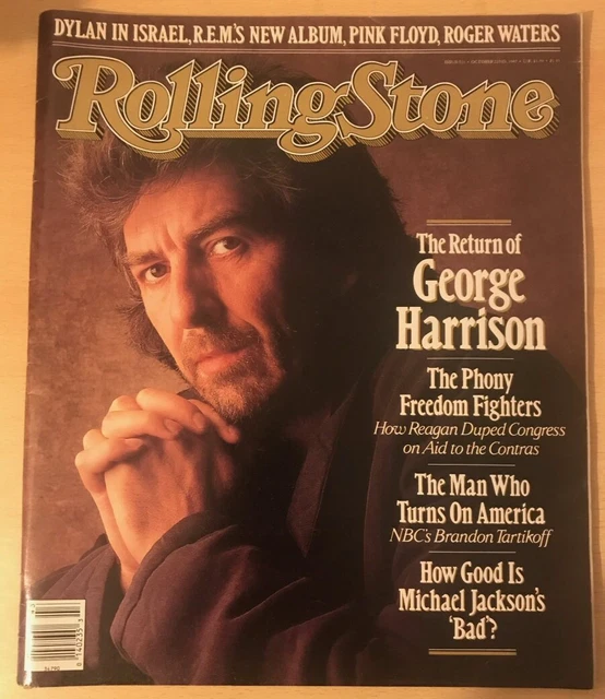 ROLLING STONE OCTOBER 1987 George Harrison Pink Floyd Prince Bob Dylan ...