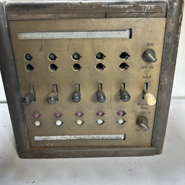 ANTIQUE VINTAGE TELEPHONE Switchboard Switch Box - Unmarked - For Parts ...