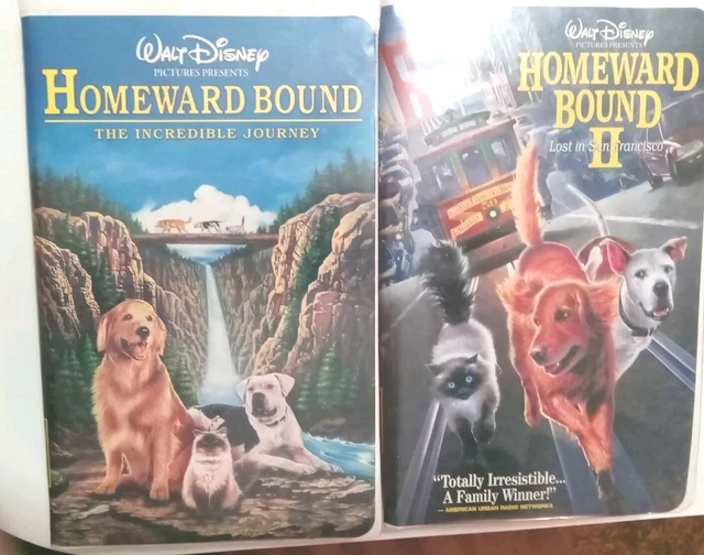 HOMEWARD BOUND: THE Incredible Journey (VHS) & Homeward Bound 2: Lost ...