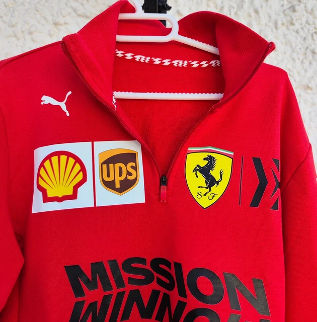 F1 PUMA FERRARI Sweater Jacket Leclerc Vettel Sainz Mission Winnow NOT ...