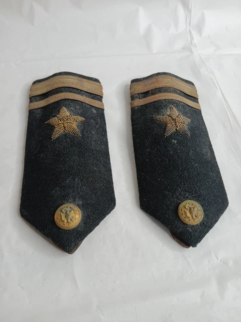 SET OF 2 USN Military Line Lieutenant Shoulder Board N.S. Meyer Inc. NY ...