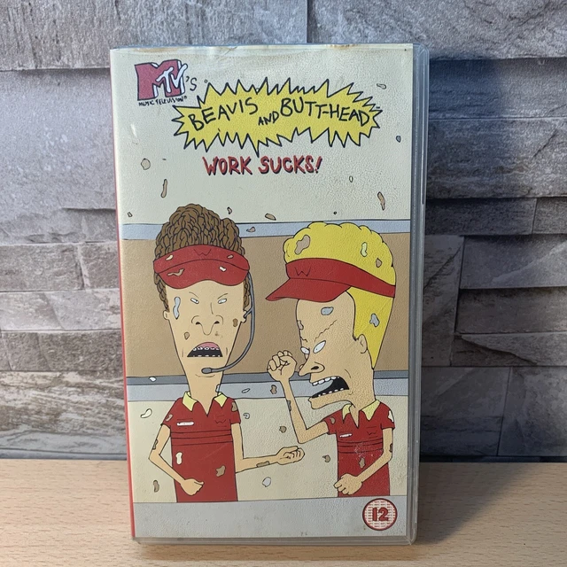 BEAVIS AND BUTTHEAD - Work Sucks (VHS/SH, 1996) £4.98 - PicClick UK