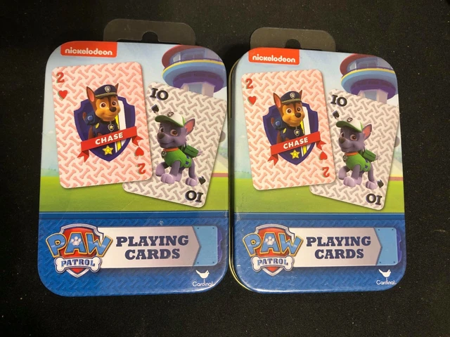 NEW NICKELODEON PAW Patrol PLAYING CARDS in Collectible Tin (2 PACK LOT ...