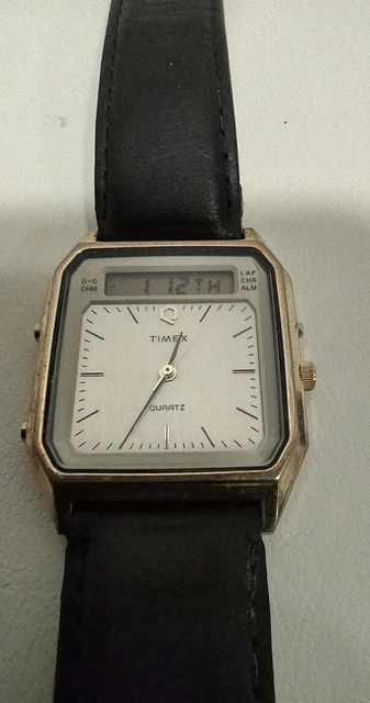 VINTAGE TIMEX V Cell Analog Digital Quartz Watch $50.00 - PicClick CA