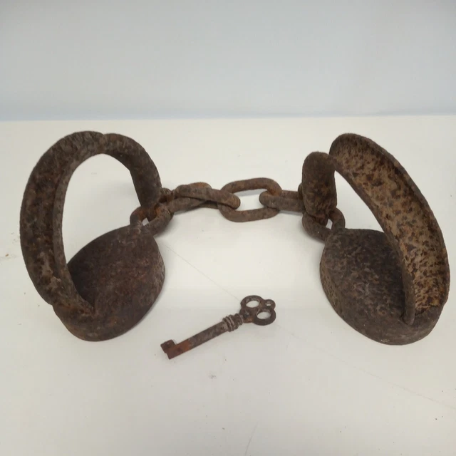MANETTE ANTICHE PENITENZIARIO militare guerra arresto polizia ferro ...