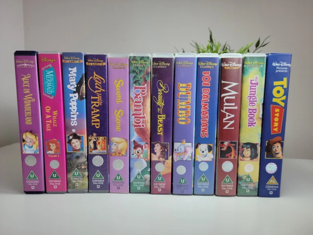 VINTAGE DISNEY VHS Bundle | 12 Children Films £19.44 - PicClick UK