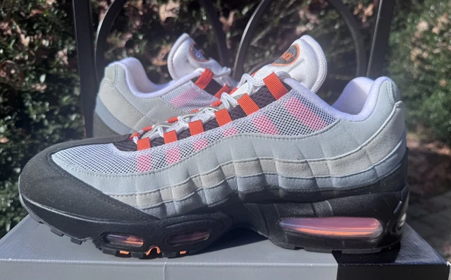 MIKE AIR MAX 95 OG Mandarin 2025 Sz 13 big bubble neon solar red 180 97 ...