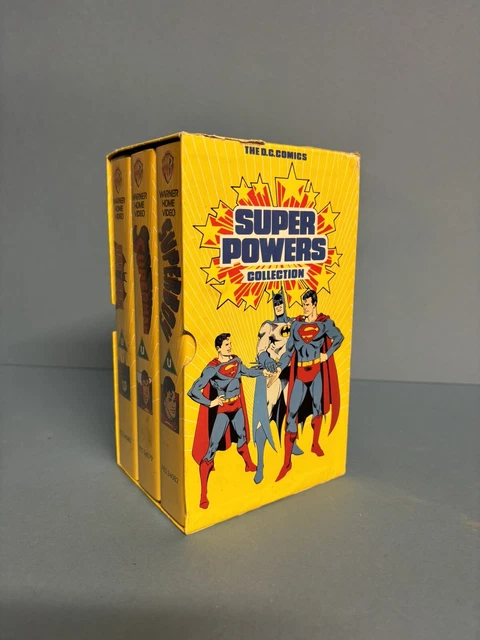 SUPER POWERS EXCLUSIVE UK VHS Collection DC Superman Superboy Batman ...