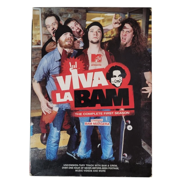 VIVA LA BAM Complete First Season DVD 2-Disc Set Bam Margera (Slipcase ...
