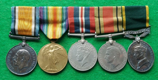 RARE WW1 AND WW2 Medals British War Medal, Victory Medal, Efficiency ...