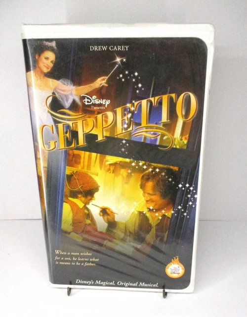 THE WONDERFUL WORLD Of Disney Geppetto (VHS, 2000 Clamshell) Drew Carey ...