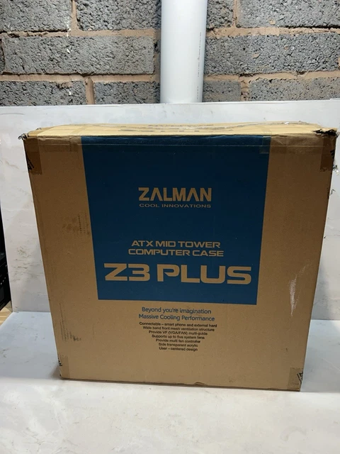 ZALMAN Z3 PLUS ATX Mid Tower PC Case - - With Instructions - Brand New ...