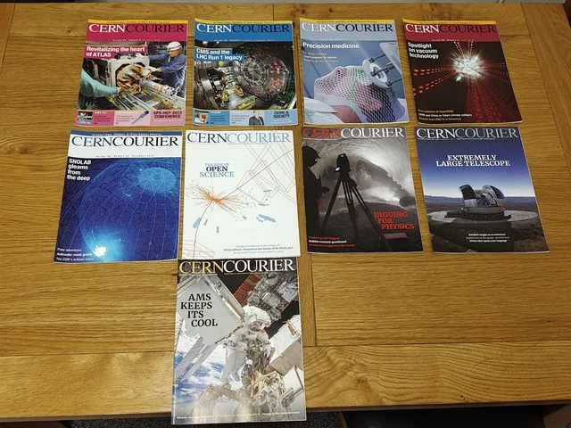 CERN COURIER MAGAZINE BUNDLE - 9 issues from 2013-20 HIGH ENERGY ...