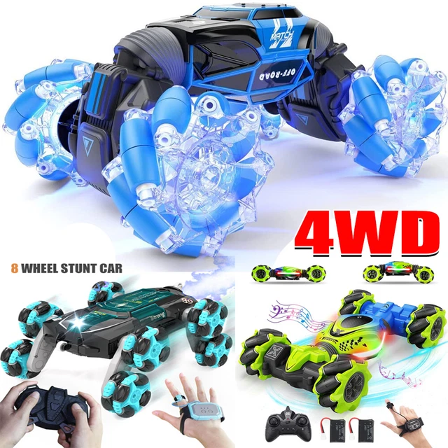 4WD 360° ROTATION Stunt Car RC Hand Gesture Remote Control Off-Road Toy With LED £13.89 ...