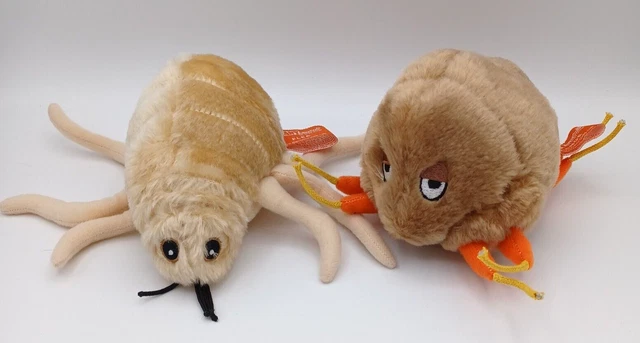 GIANT MICROBES LOT FLEA & MANGE Cuddly Soft Toy Creepy Science £9.99 ...