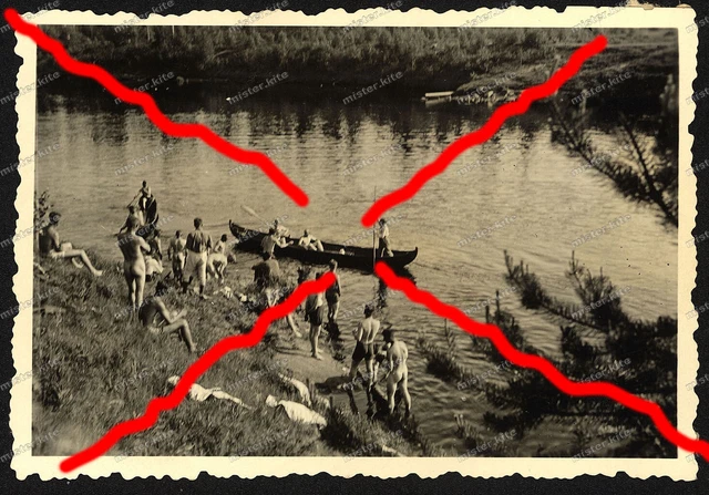 Foto Nackte Soldaten Baden Waschen Nude Soldiers Wehrmacht 2 Wk 25 109