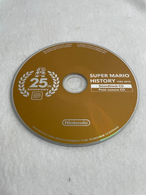 25TH ANNIVERSARY SUPER Mario Bros History 1985-2010 Soundtrack CD Disc ...
