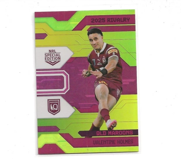 2025 NRL RIVALRY Yellow State Of Origin Qld Maroons V Holmes Syg24 ...