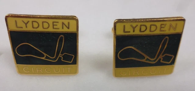 LYDDEN CIRCUIT ENAMEL Badge CUFFLINKS Motoring MOTORSPORT £11.99 ...