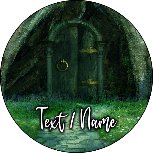 PORTE HOBBIT CAKE topper décoration de fête comestible cadeau souvenir ...